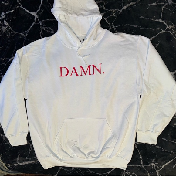Urban Outfitters | Shirts | Mens Size Kendrick Lamar Damn Hoodie White ...
